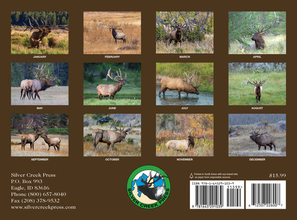 2026 Elk Calendar - Silver Creek Press