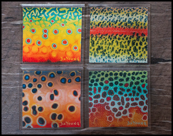 DeYoung Glass Coasters - Silver Creek Press
